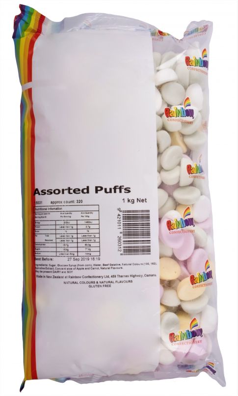 Rainbow - Assorted Puffs 1kg | 112YORK